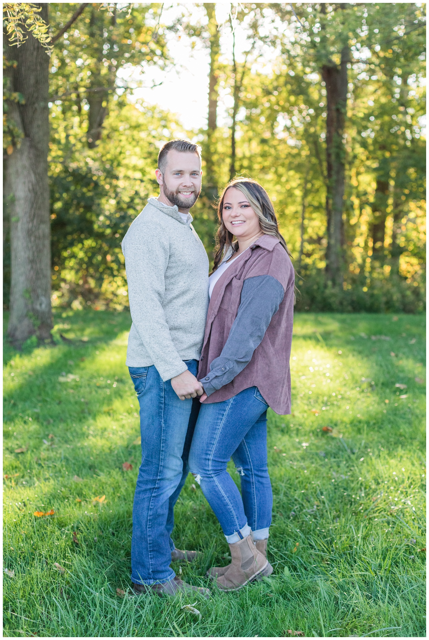 Amanda and Austin's Fall Engagement Session in Fremont, Ohio