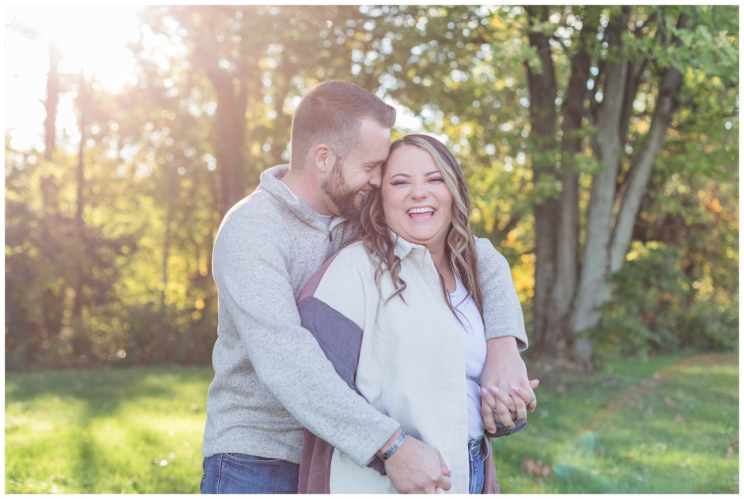 Amanda and Austin's Fall Engagement Session in Fremont, Ohio