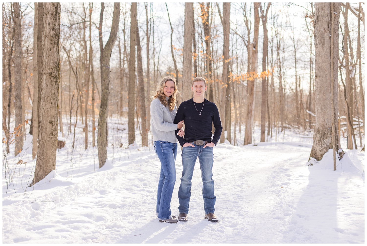 A Winter Engagement Session in Columbus, Ohio